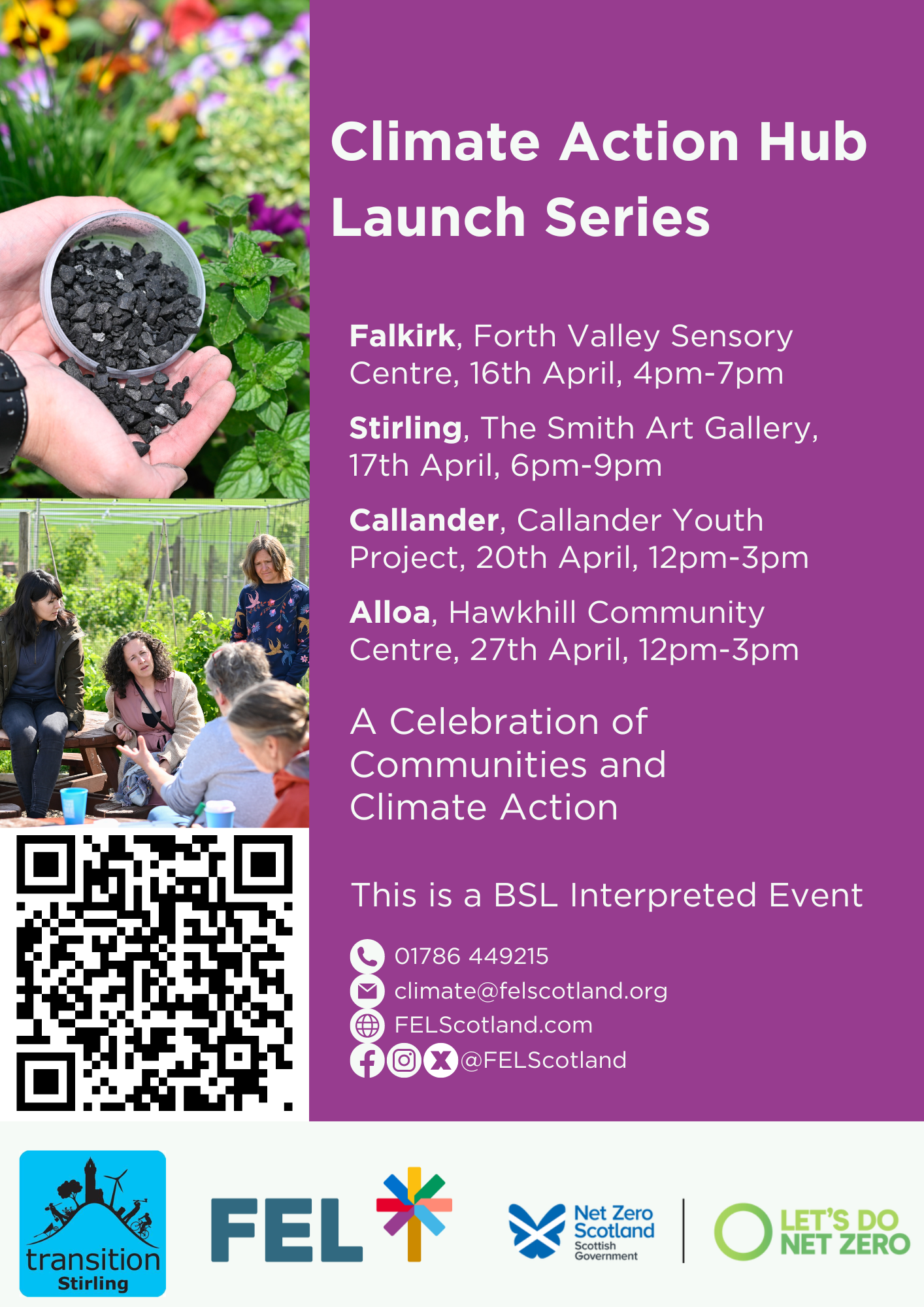 Join our Climate Action Hub Launch Events this spring – FEL Scotland